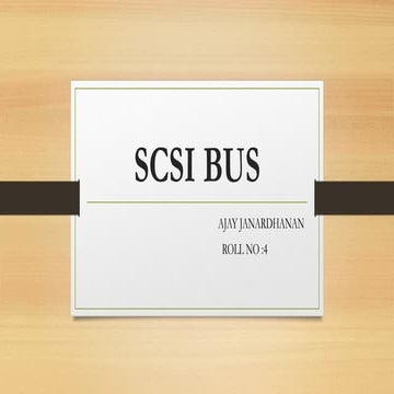 SCSI BUS seminar topic in computer application.pptx