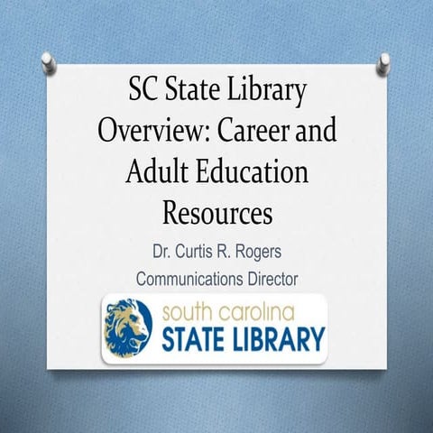 SCSL Resources and Adult Education | PPT