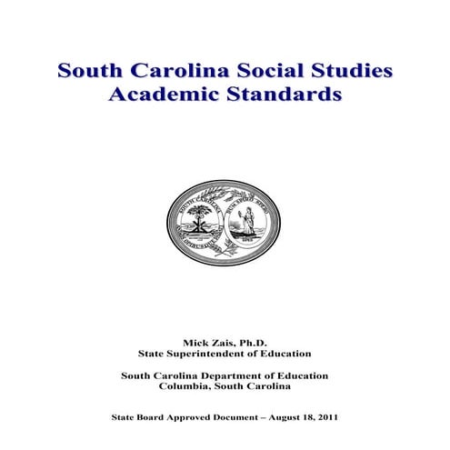 SC Social Studies Academic Standards | PDF