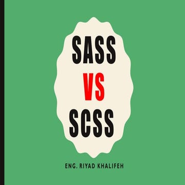 Scss vs Sass | PDF