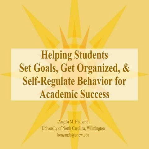 Helping Students Self-Regulate for Success - Teachers | PPT
