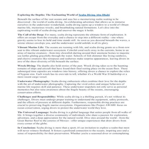 Oxygen Scuba Diving Courses In Cairo Pdf