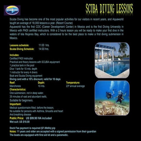 Scuba diving lessons | PPTX