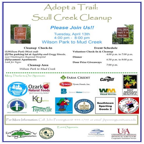 Scull Creek Cleanup 4 13 10 Flyer | PDF