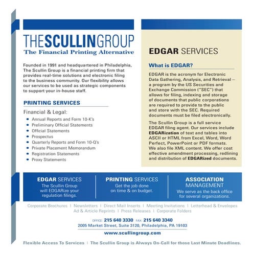 EDGAR Services | PDF