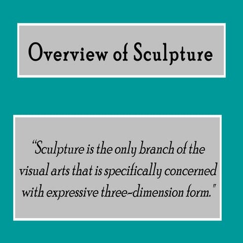 Sculpture powerpoint 1 (1) | PPT