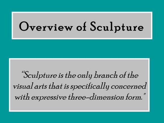 Sculpture | PPT | Geology | Science