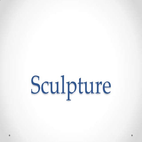 Sculpture Presentation IB Grade 1 | PPTX