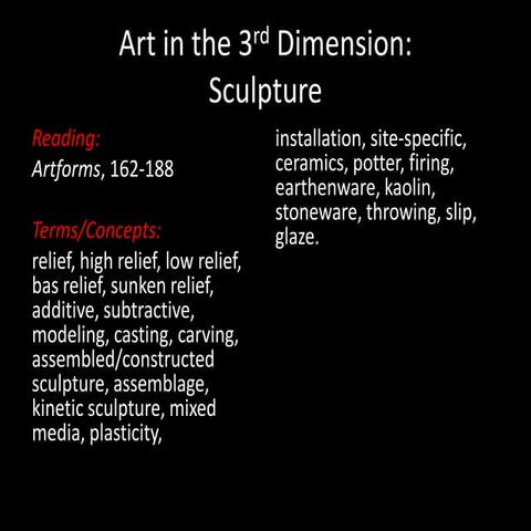 Sculpture upload | PPTX