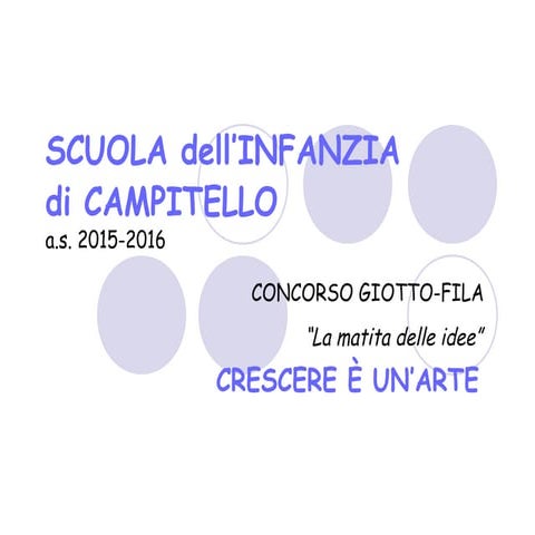 Scuola dell’infanzia | PPT