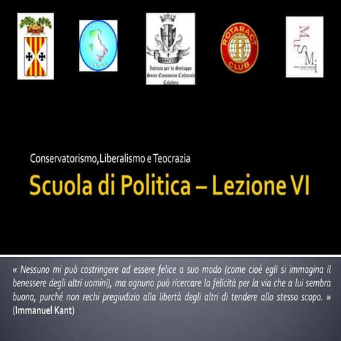 Scuola di politica – lezione vi | PPTX