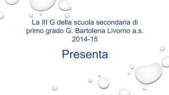 L'acqua come risorsa | PPT | Water Services | Home Utilities