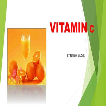 Presentation on vitamin c and its related diseases | PDF