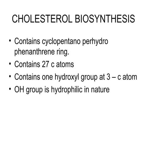 Cholesterol | PPT