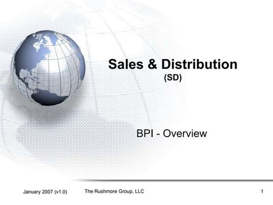 SAP SD Documents | PPT
