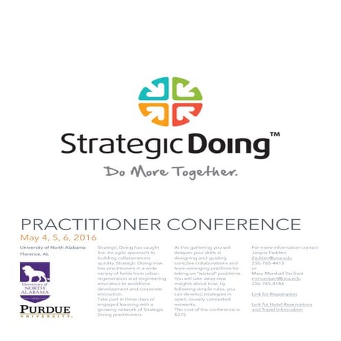 Strategic Doing Practitioner's Conference | May 2016 | PDF