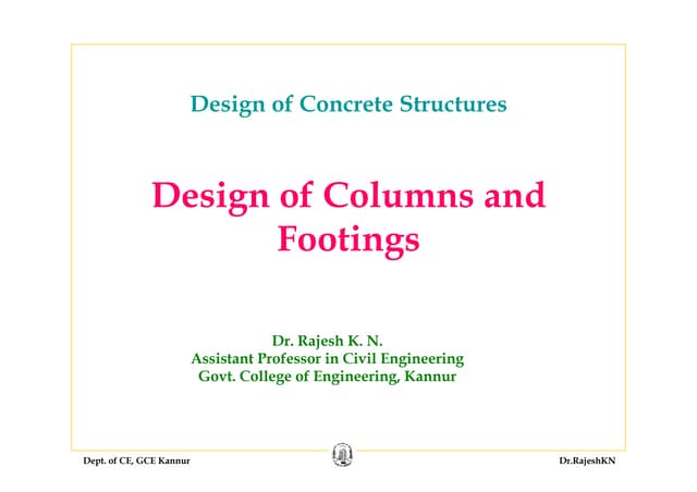 Parametric study of rcc staging (support structure) for overhead water ...