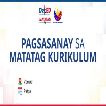 Makabansa” is part of the DepEd Core Values, which are: Maka-Diyos (God ...