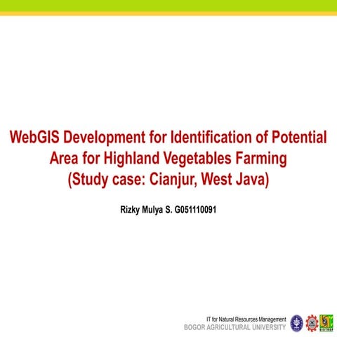 Monitoring spread of Agro wells in Jaffna using hi-resolution images | PPTX