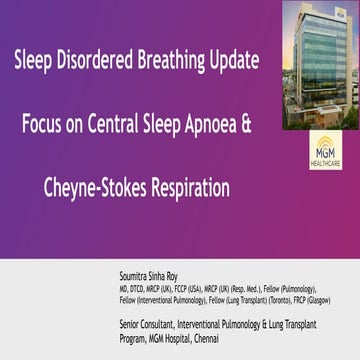 update on Focus on Central Sleep Apnea and CSR | PPTX