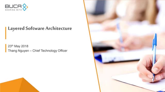 Layered Architecture Software Architecture Pattern Pptx Computer