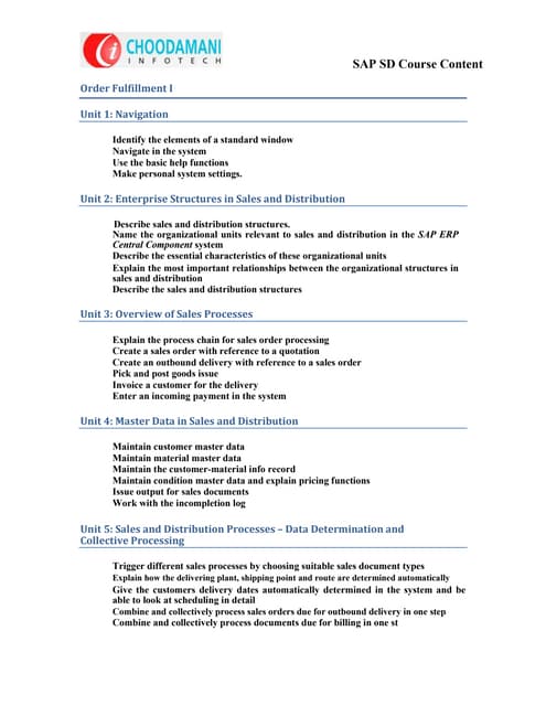 SAP PP Course Content | PDF | Business | Business and Finance