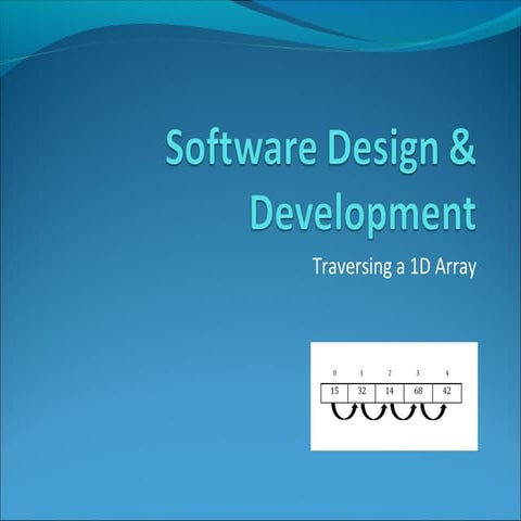 SD & D Traversing an Array | PPT