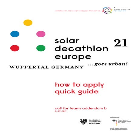 Sde21 callforteams addendum_b | PDF