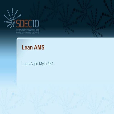 Sdec10 lean AMS | PPT