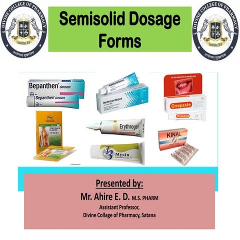 SemiSolid Dosage Forms | PDF