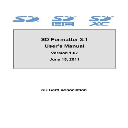 Sd formatter 3.1e (1) | PDF
