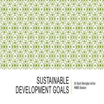SUSTAINABLE DEVELOPMENT GOALS | PPTX