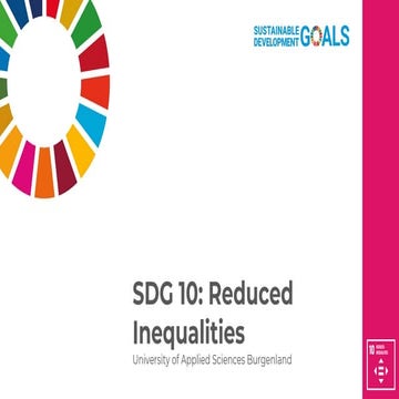 Reducing Inequalities: Building a Fairer World (SDG 10) | PDF