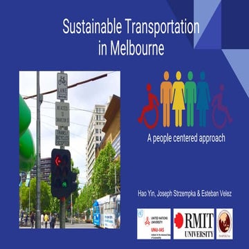 Sustainable Transportation in Melbourne | PDF