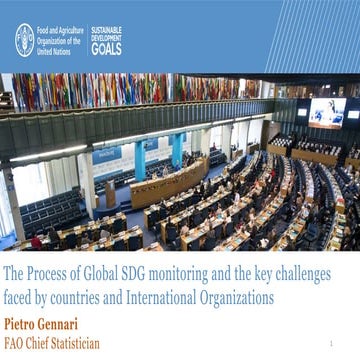 The Process of Global SDG monitoring and the key challenges faced by ...