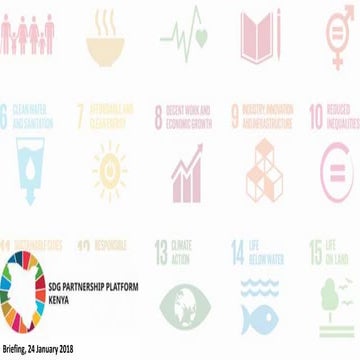 The UN SDG Partnership Platform presentation IN Kenya at the 2nd ...