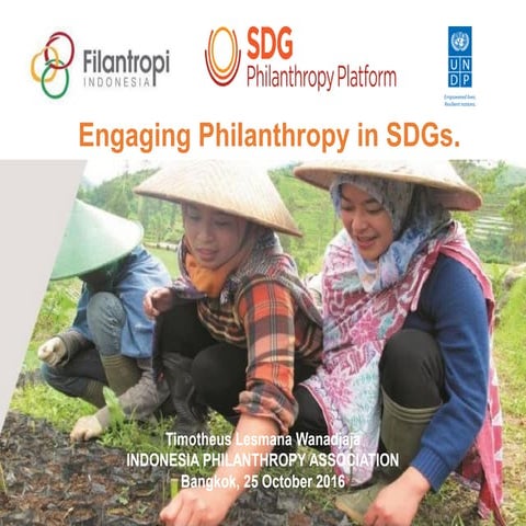 Engaging Philanthropy in SDGs | PPT