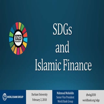 SDGs and Islamic Finance | PPTX