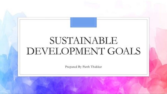 17 goals of SDG | PPT