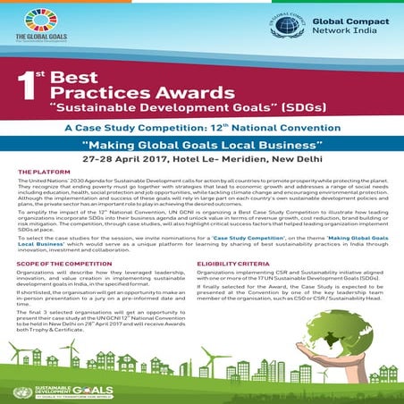 SDGS case study awards leaflet | PDF
