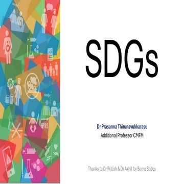 SDGs Class smal developmental goals for cmfm | PDF