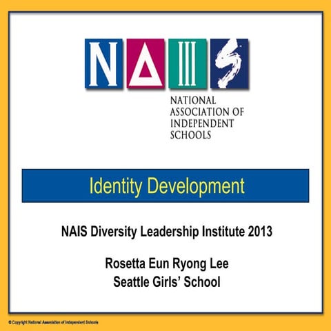 Sdi2013 identitydevelopment | PPT