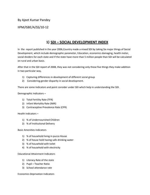 Social progress index | PPTX