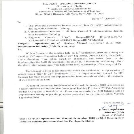 Sdi manual1 oct | PDF