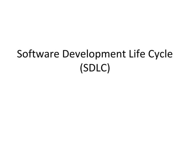 comparison of various sdlc models