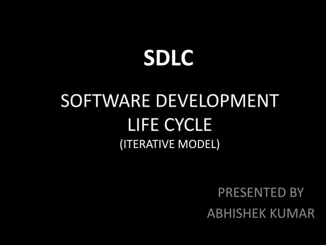 Software Development Life Cycle | PPSX