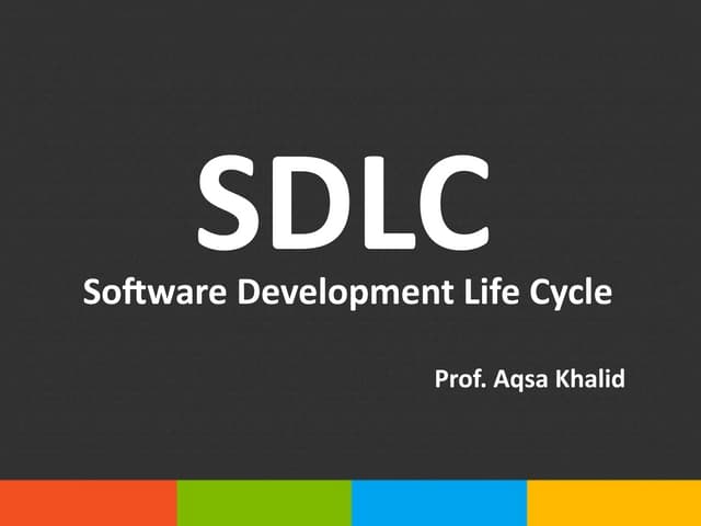 Software Development Life Cycle | PPSX