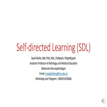Self directed learning (SDL) | PPTX