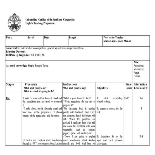Skill development lesson plan format | DOCX