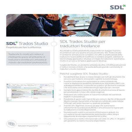 Sdl pb trados_studio_2017_freelance_it_a4_hires | PDF